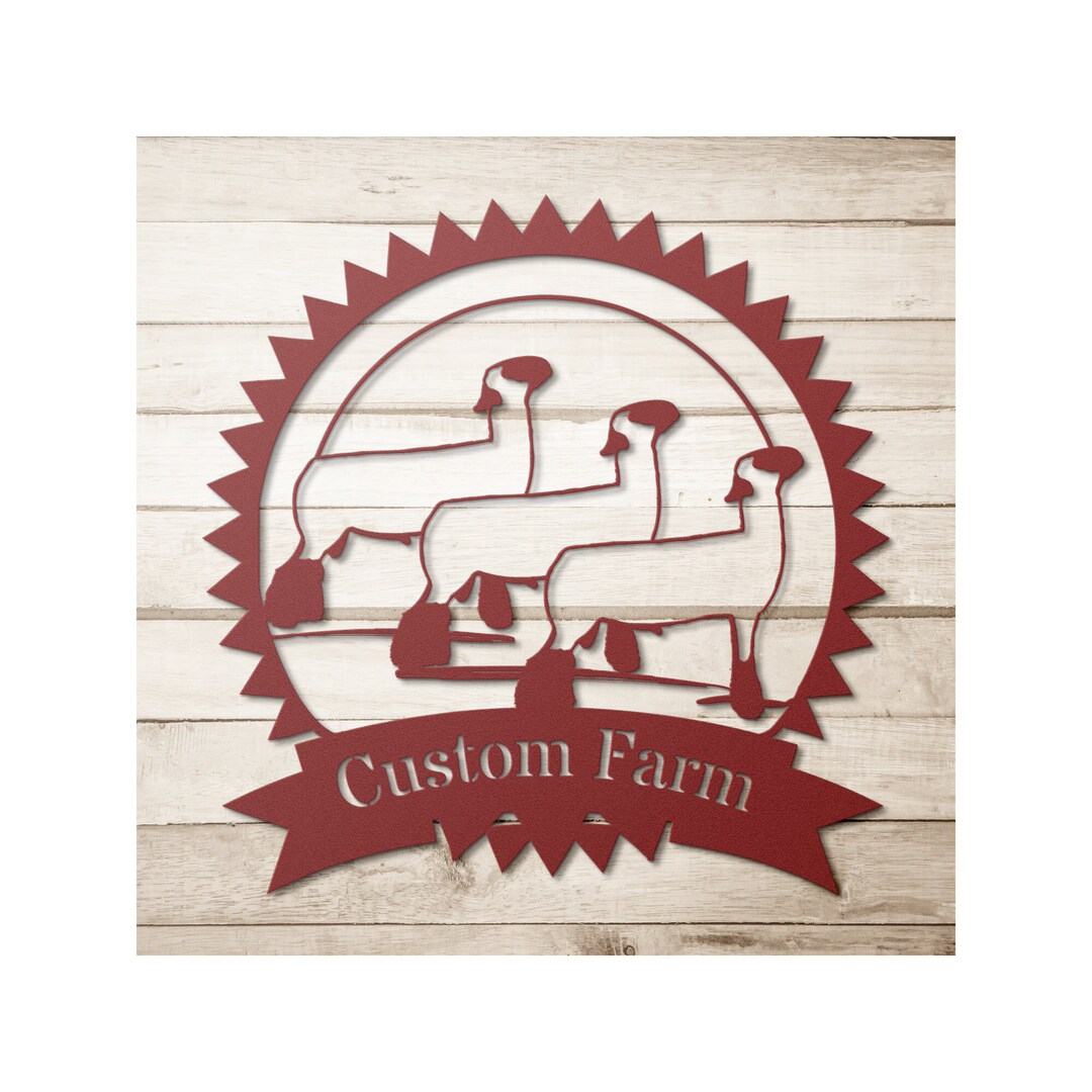 Club Lamb Farm Metal Sign, Dorper Lamb Metal Wall Art, Show Lamb Sign ...