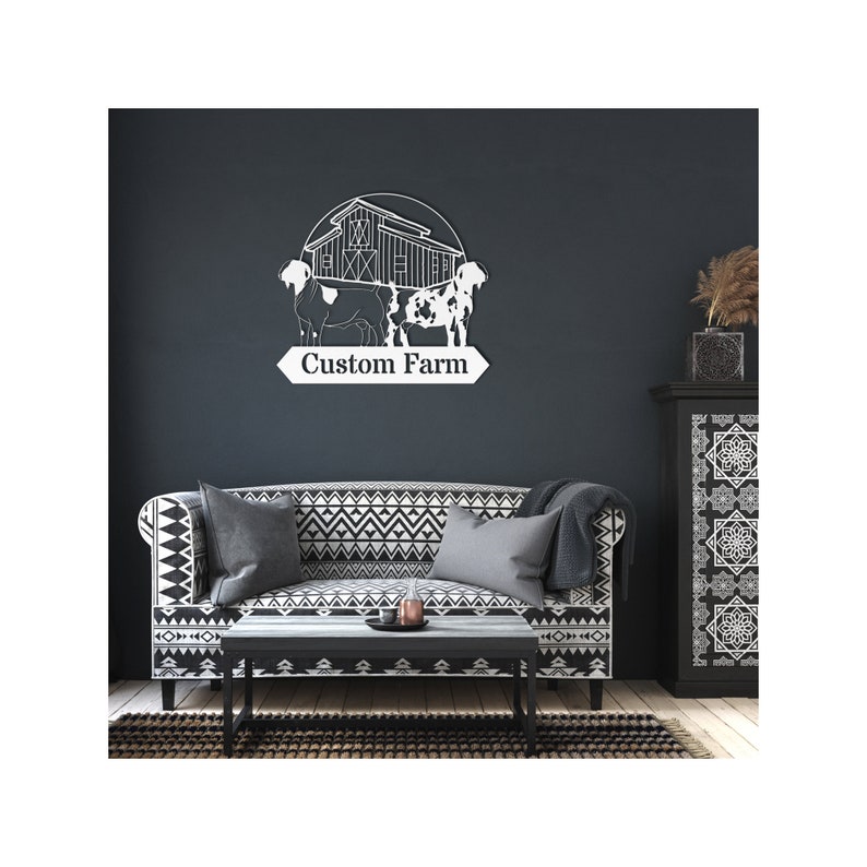 Custom Double Buck Boer Goat Farm Sign, Goat Name Sign, Farmhouse Goat ...