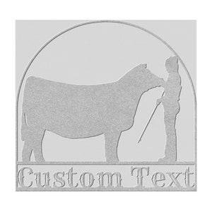Custom Beef Show Cow Metal Show Cattle Sign, Farm Logo, Livestock Show ...