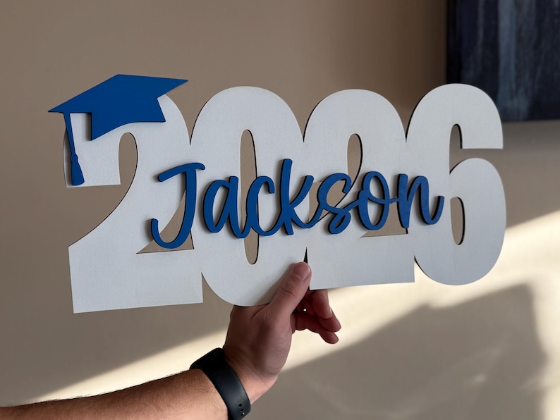 Graduation Name Sign Photo Prop for Senior Photos Grad Party ...