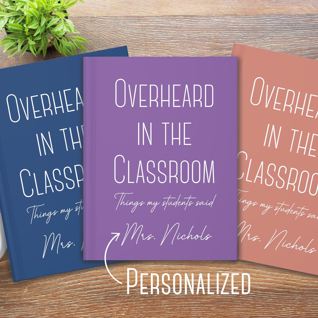 Teacher Journal Bulk Teacher Appreciation Gift Personalized End of ...