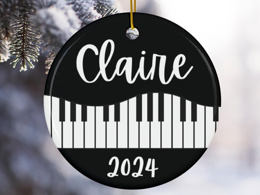 Personalized Piano Christmas Ornament Piano Recital Gift Piano Teacher ...