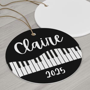 Personalized Piano Christmas Ornament Piano Recital Gift Piano Teacher ...
