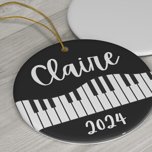 Personalized Piano Christmas Ornament Piano Recital Gift Piano Teacher ...