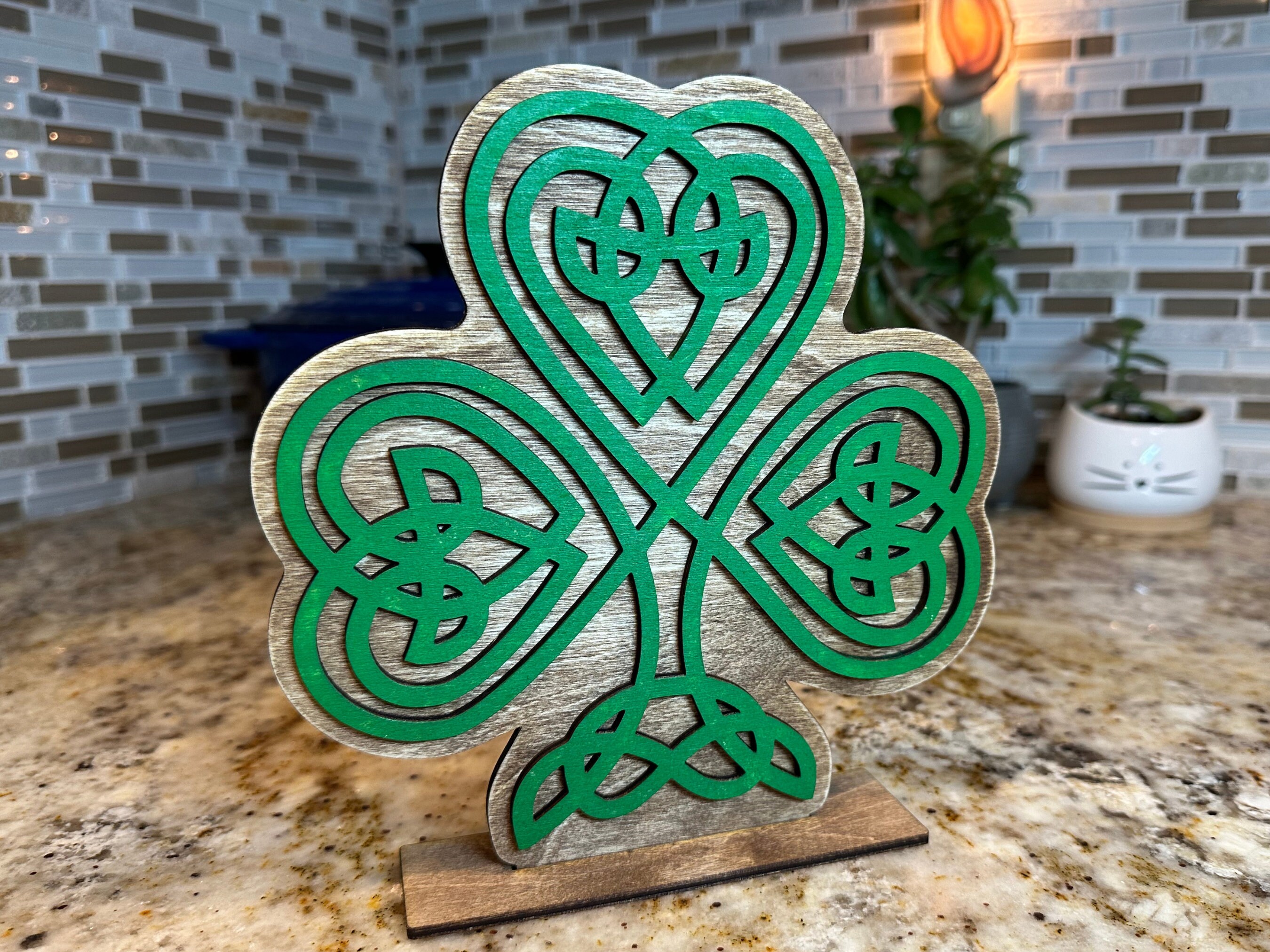 Slainte Sign Ireland Slainte Sign Shamrock Celtic Knot Irish Gift Irish ...