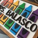 Personalized Teacher Rainbow Crayon Wood Door Sign Custom - Etsy