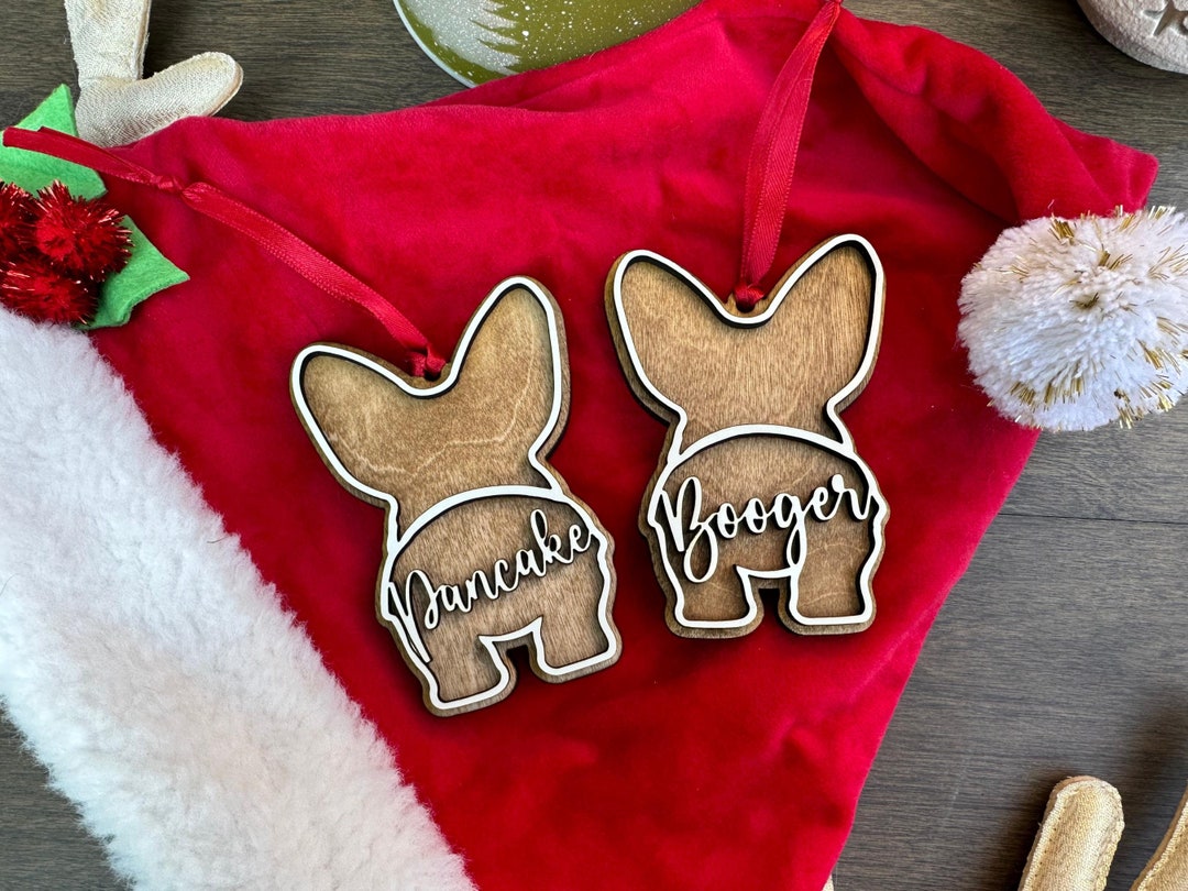 Personalized Corgi Ornament Custom Corgi Butt Ornament Cute Corgi Gift ...