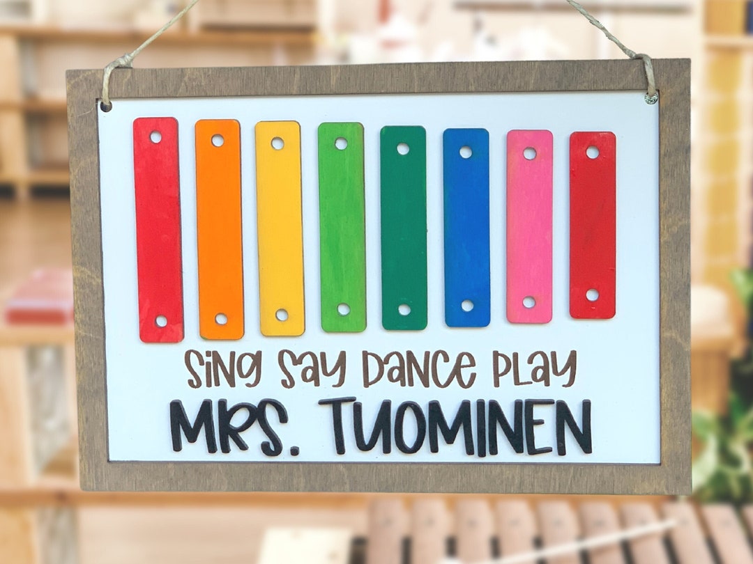 Custom Elementary Music Teacher Classroom Decor Sing Say Dance Play ...