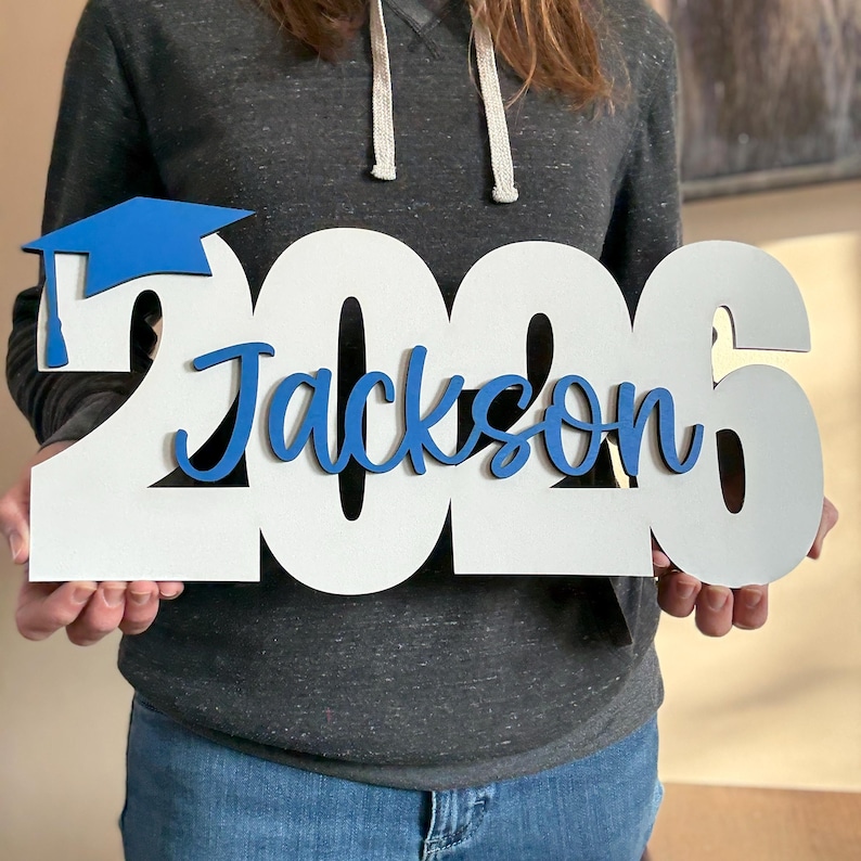 Graduation Name Sign Photo Prop for Senior Photos Grad Party ...