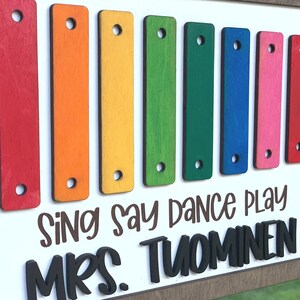 Custom Elementary Music Teacher Classroom Decor Sing Say Dance Play ...