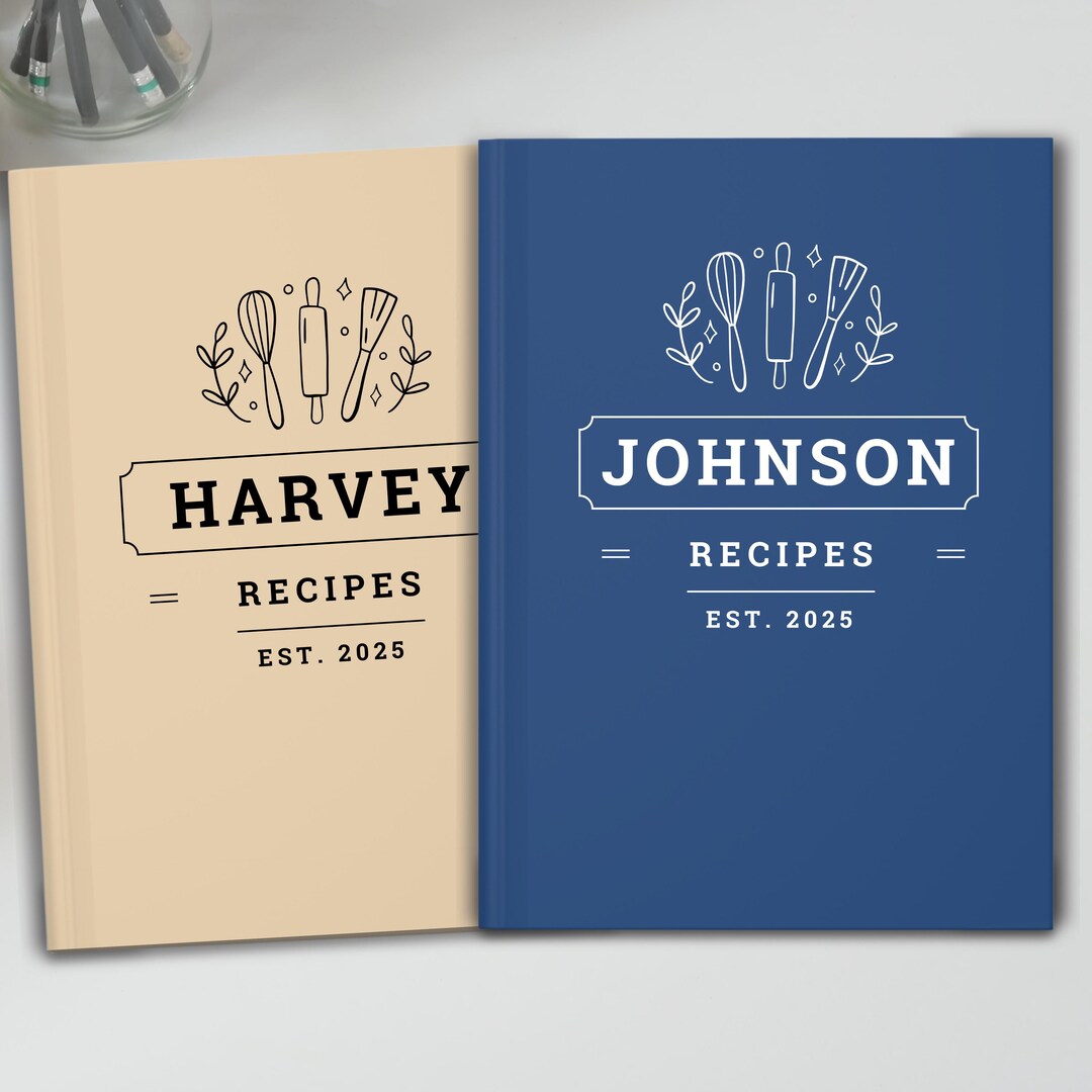 Personalized Family Recipe Book Custom Cook Book Grandma's Recipe ...