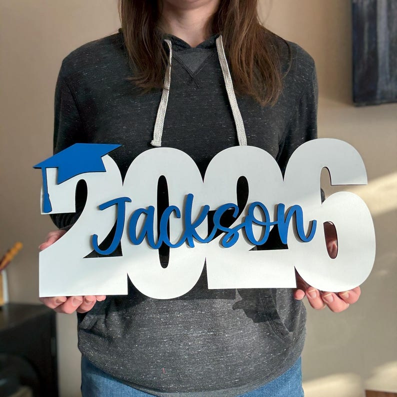 Graduation Name Sign Photo Prop for Senior Photos Grad Party ...