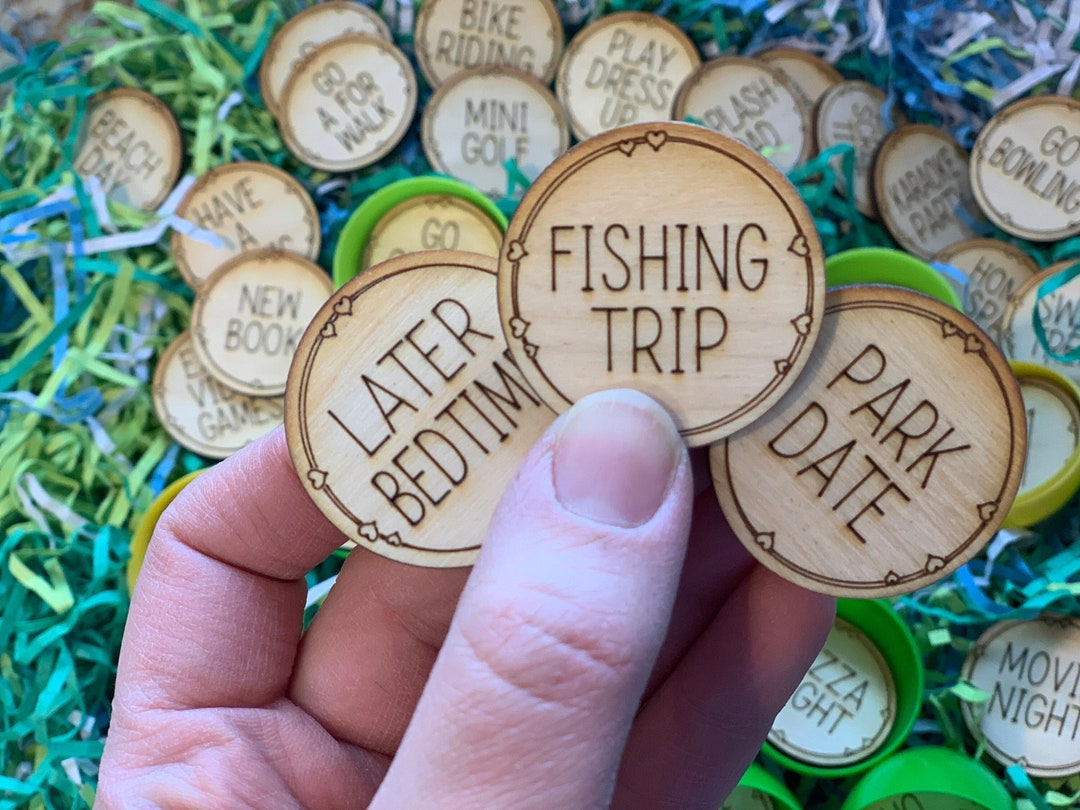 Easter Basket Egg Tokens Set of 42 | Easter Basket Stuffers | Wooden ...