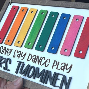Custom Elementary Music Teacher Classroom Decor Sing Say Dance Play ...