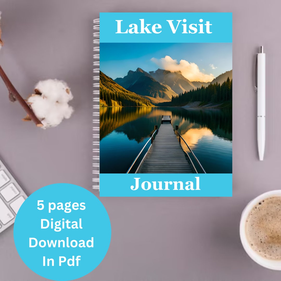 Editable Lake Journals | Personalized Notebook for Nature Lovers ...