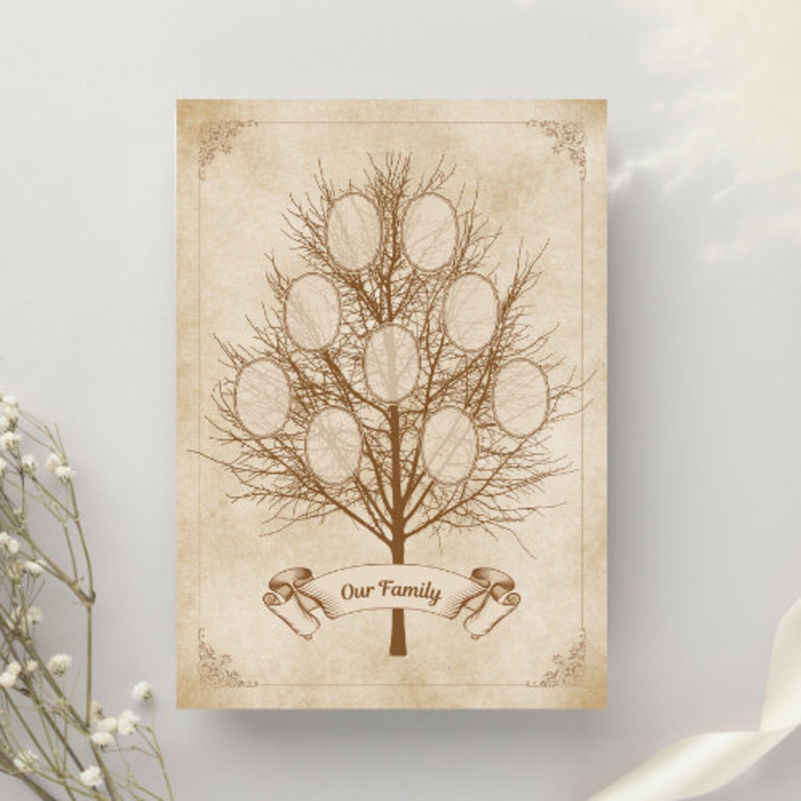 Printable Family Tree Planner PDF, Explore Your Family Print, Tree ...