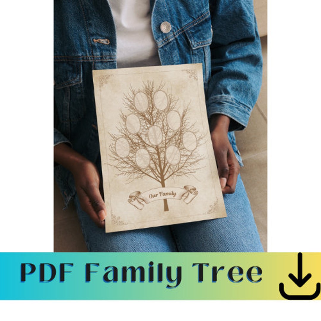 Printable Family Tree Planner PDF, Explore Your Family Print, Tree ...