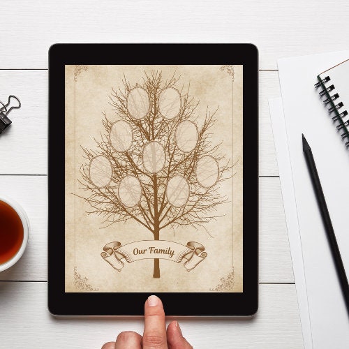 Printable Family Tree Planner PDF, Explore Your Family Print, Tree ...