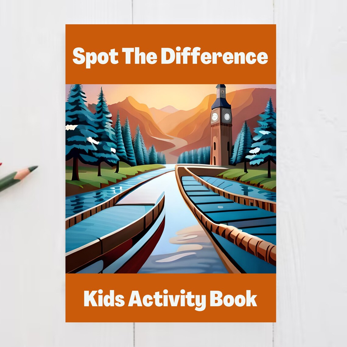 Spot the Difference Kids Activity Book Fun Educational Game Interactive ...
