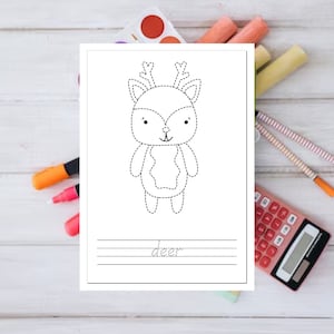 Animal Tracing Kids Activity Book | Educational Workbook | Fun Animal ...