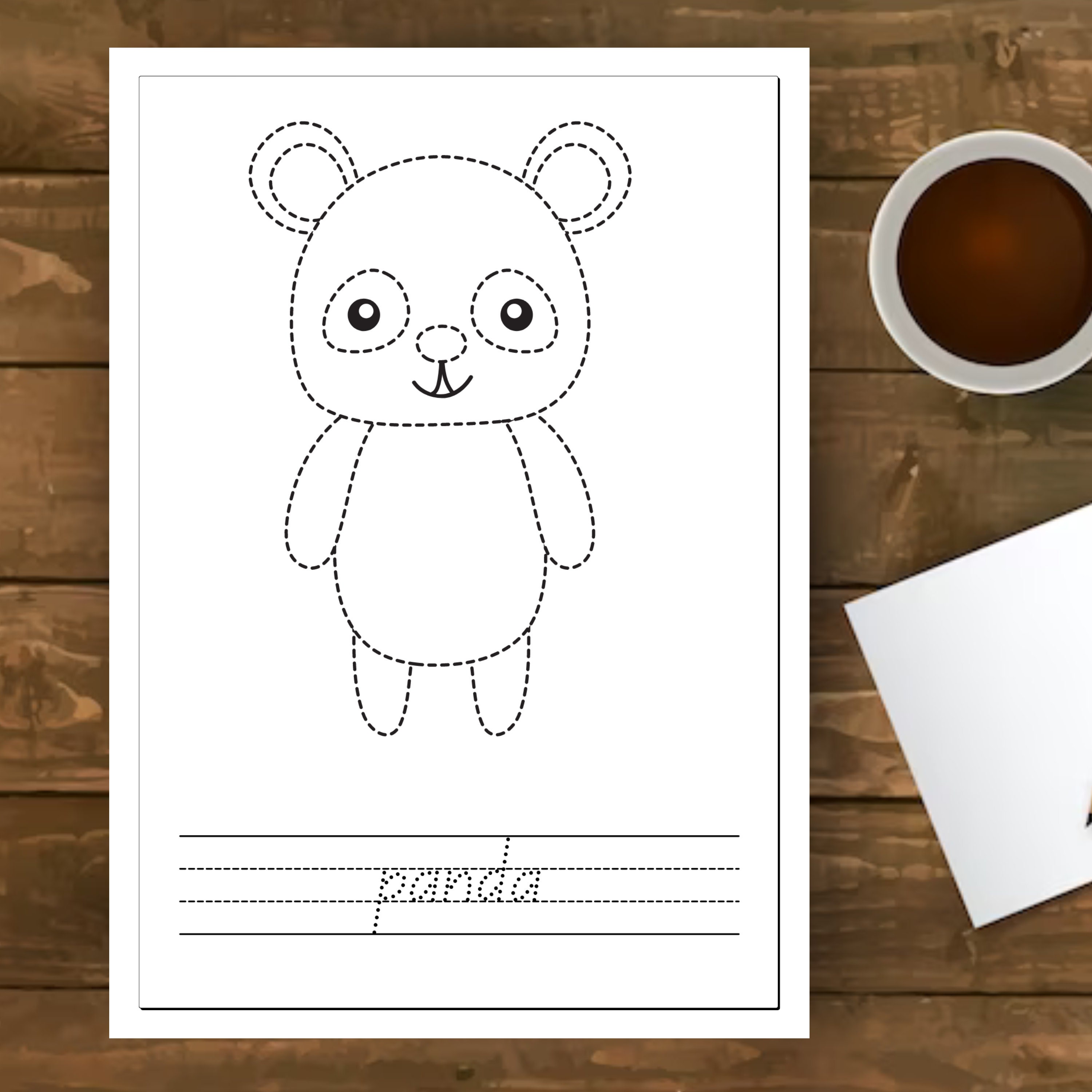 Animal Tracing Kids Activity Book Educational Workbook Fun Animal ...