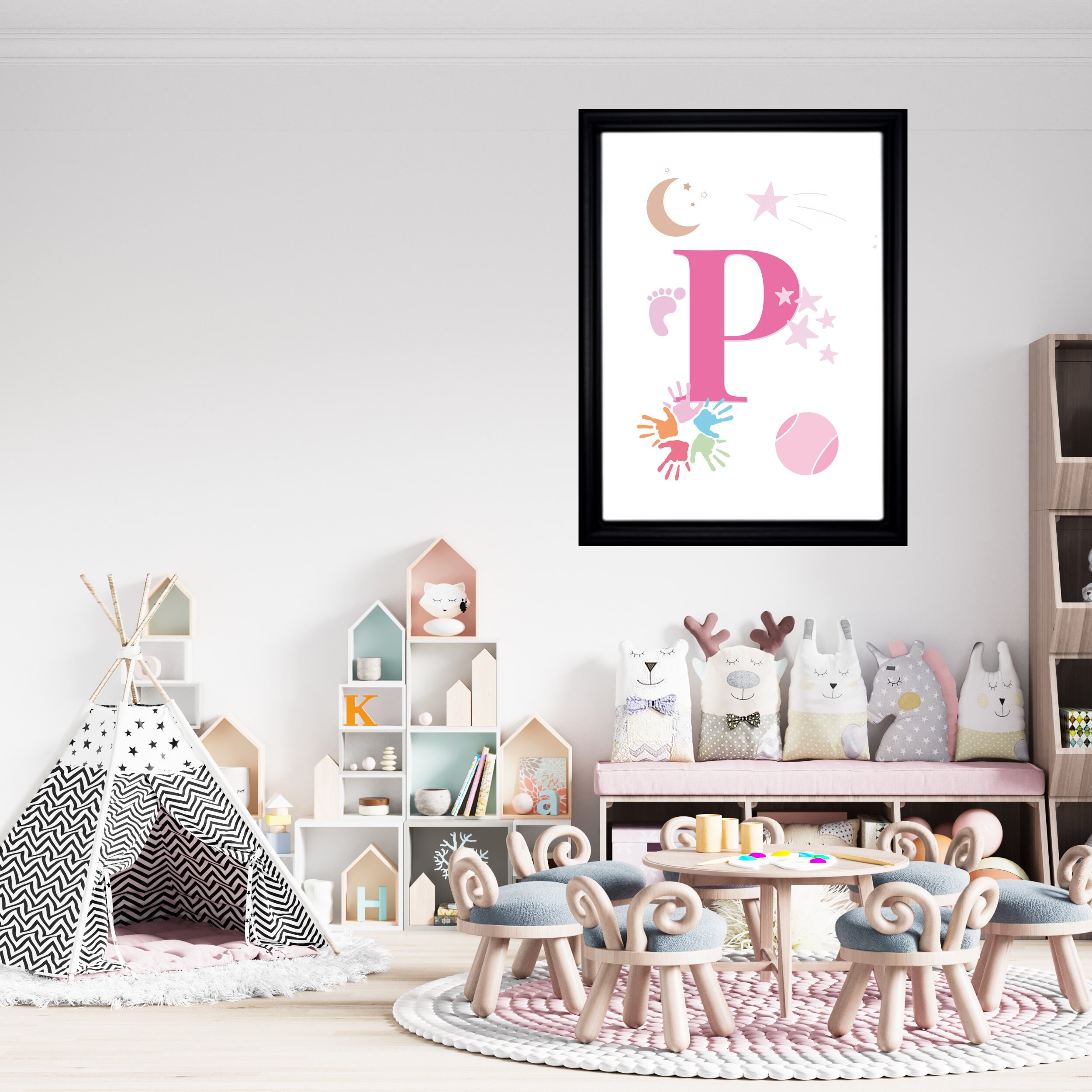 Printable Letter, Letter Sign, Letter P, Wall Art, Letters Poster ...
