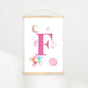 Printable Letter, Letter Sign, Letter F, Wall Art, Letters Poster ...