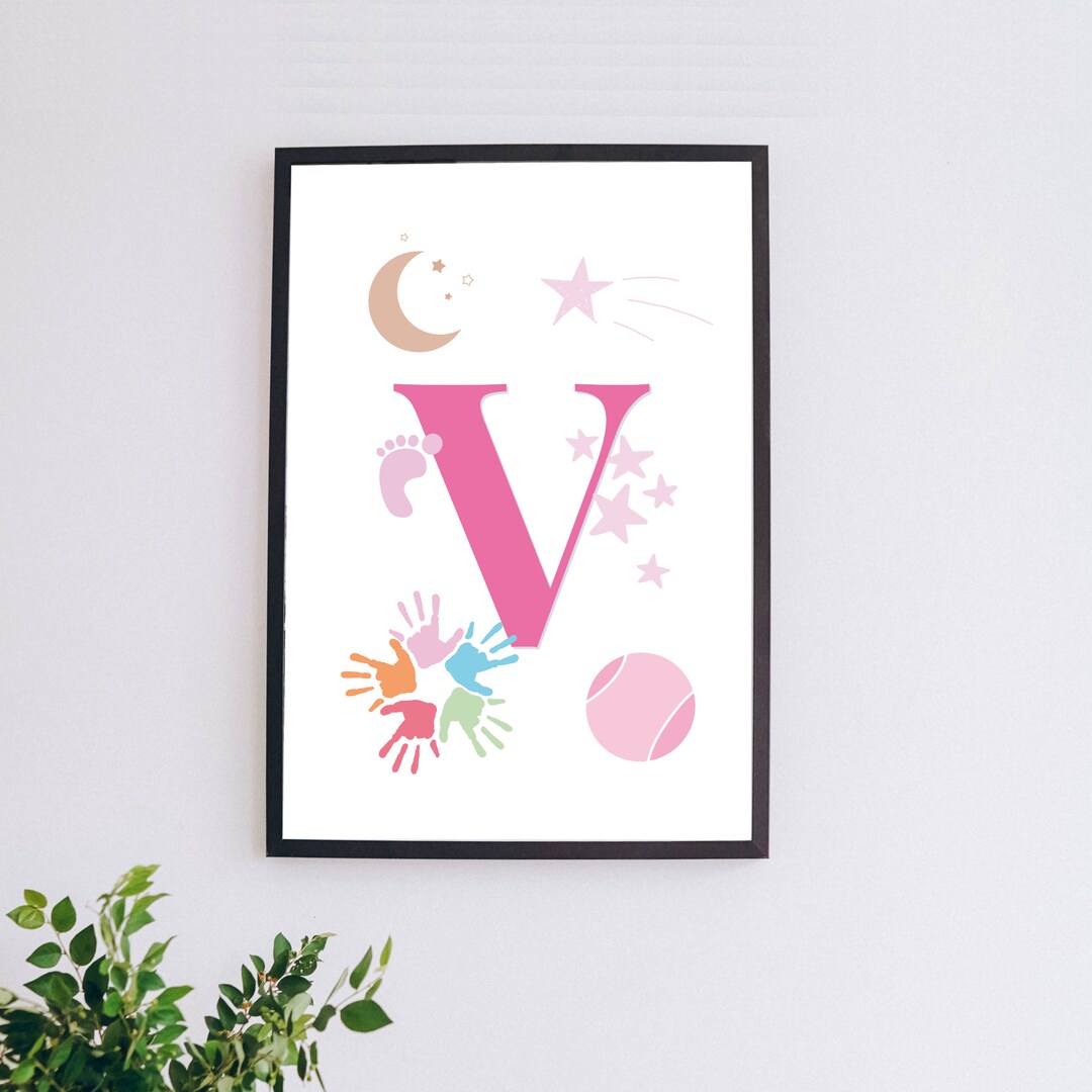 Printable Letter, Letter Sign, Letter V, Wall Art, Letters Poster ...