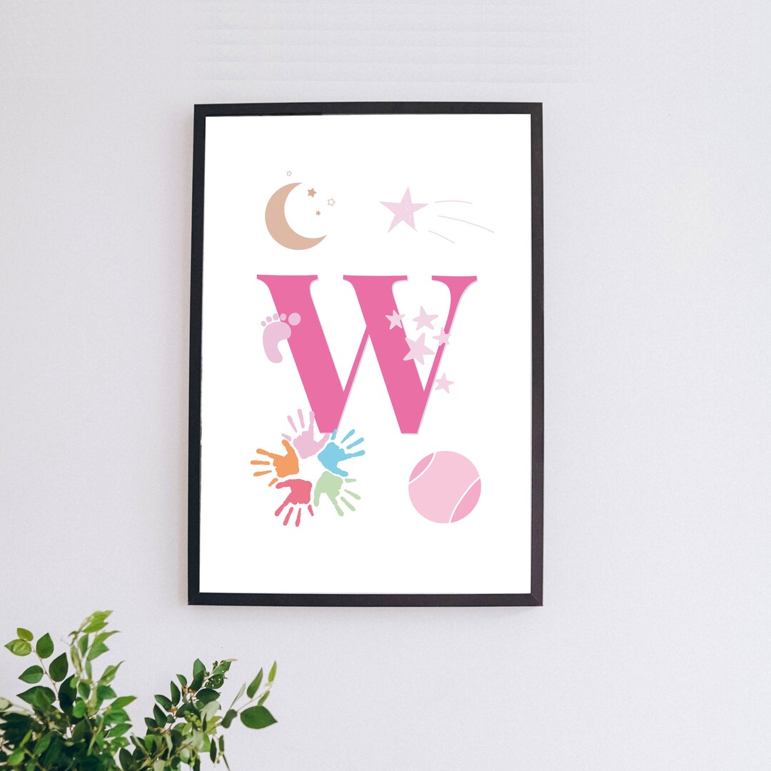 Printable Letter, Letter Sign, Letter W, Wall Art, Letters Poster ...