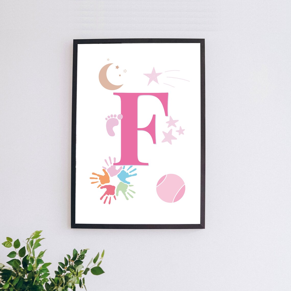 Printable Letter, Letter Sign, Letter F, Wall Art, Letters Poster ...