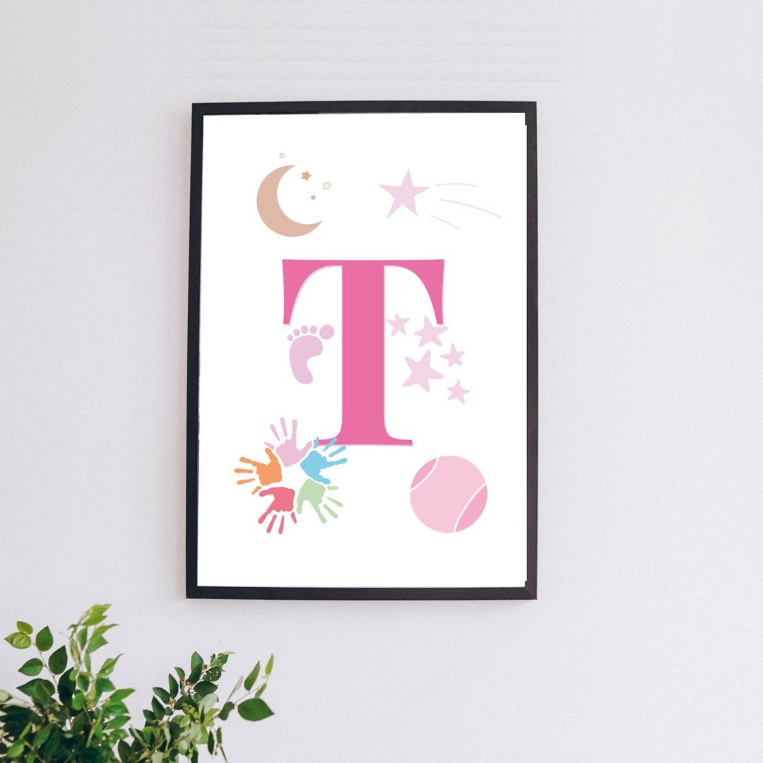 Printable Letter, Letter Sign, Letter T, Wall Art, Letters Poster ...