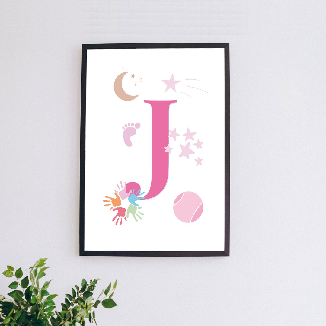 Printable Letter, Letter Sign, Letter J, Wall Art, Letters Poster ...