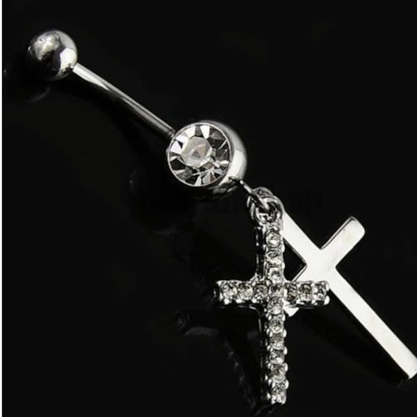 Cross Belly Button - Etsy