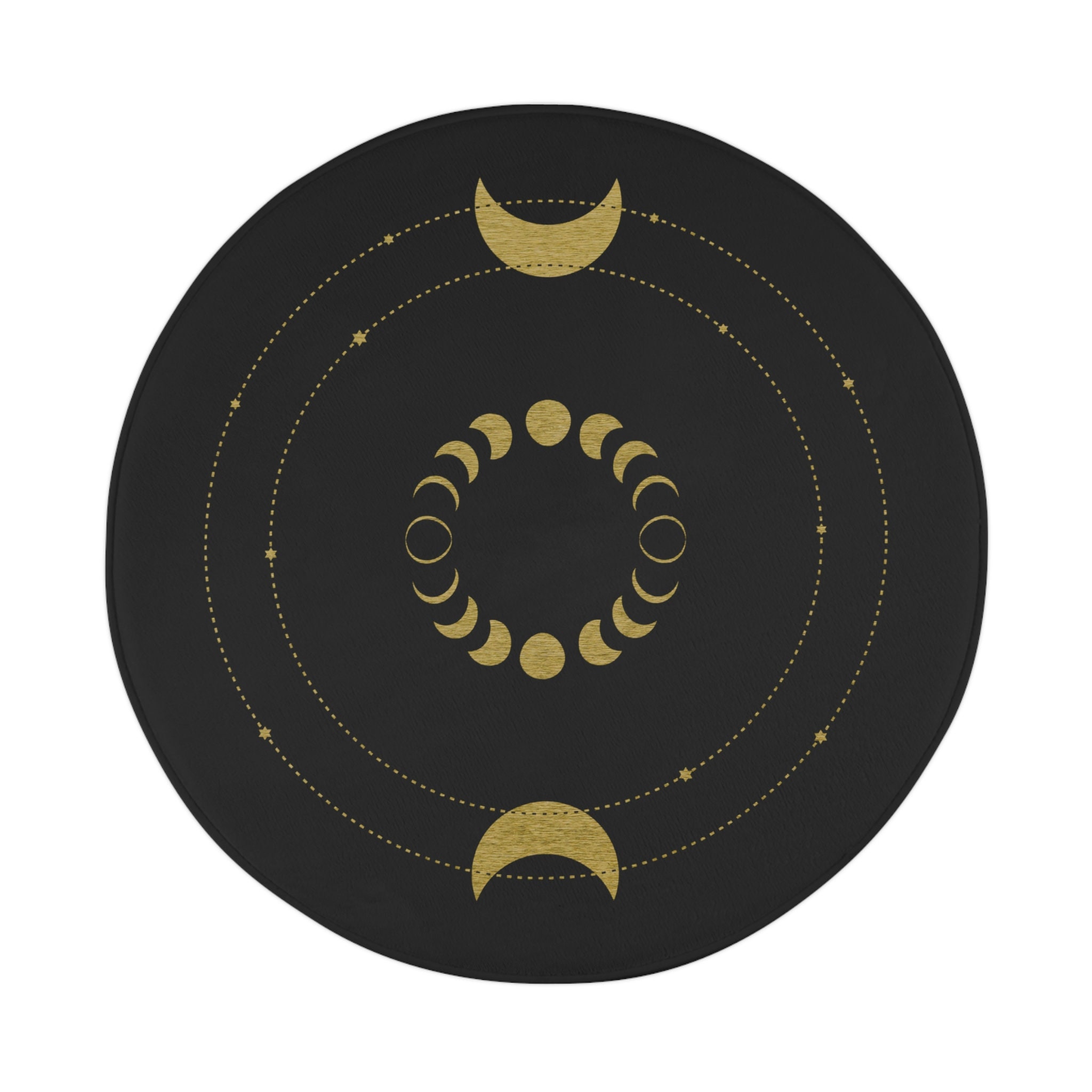 Moon Phase Bath Mat, Gold Moon Mat, Celestial Bath Mat, Celestial Moon ...