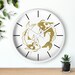 Koi Fish Wall Clock, Gold Koi Clock, Ying Yang Clock, Balancing ...