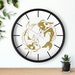 Koi Fish Wall Clock, Gold Koi Clock, Ying Yang Clock, Balancing ...