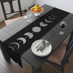 Moon Phases Table Runner, Celestialtable, Trendy Moon, Mystical Table ...