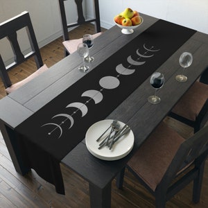 Moon Phases Table Runner, Celestialtable, Trendy Moon, Mystical Table ...