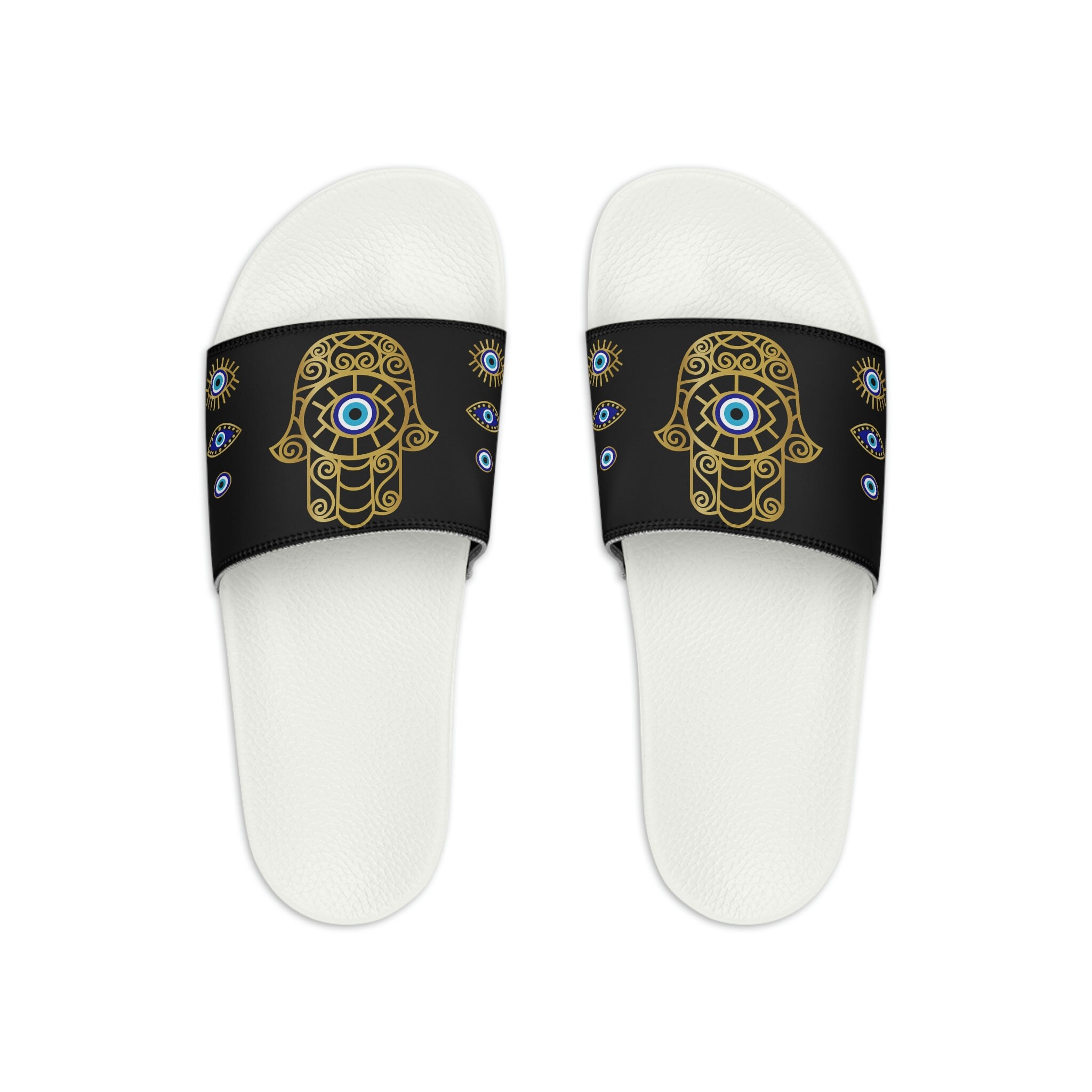 Evil Eye Women's Slide Sandals, Evil Eye Slides, Trendy Sandals, Karma ...