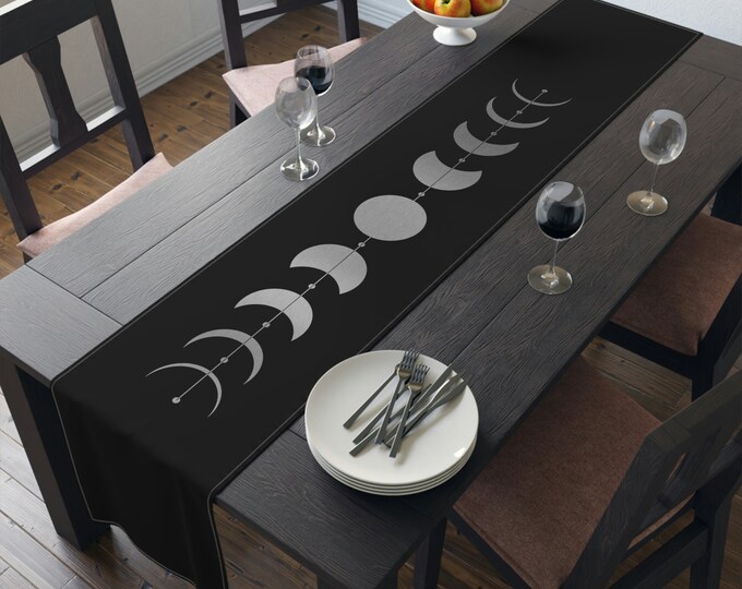 Moon Phases Table Runner, Celestialtable, Trendy Moon, Mystical Table ...