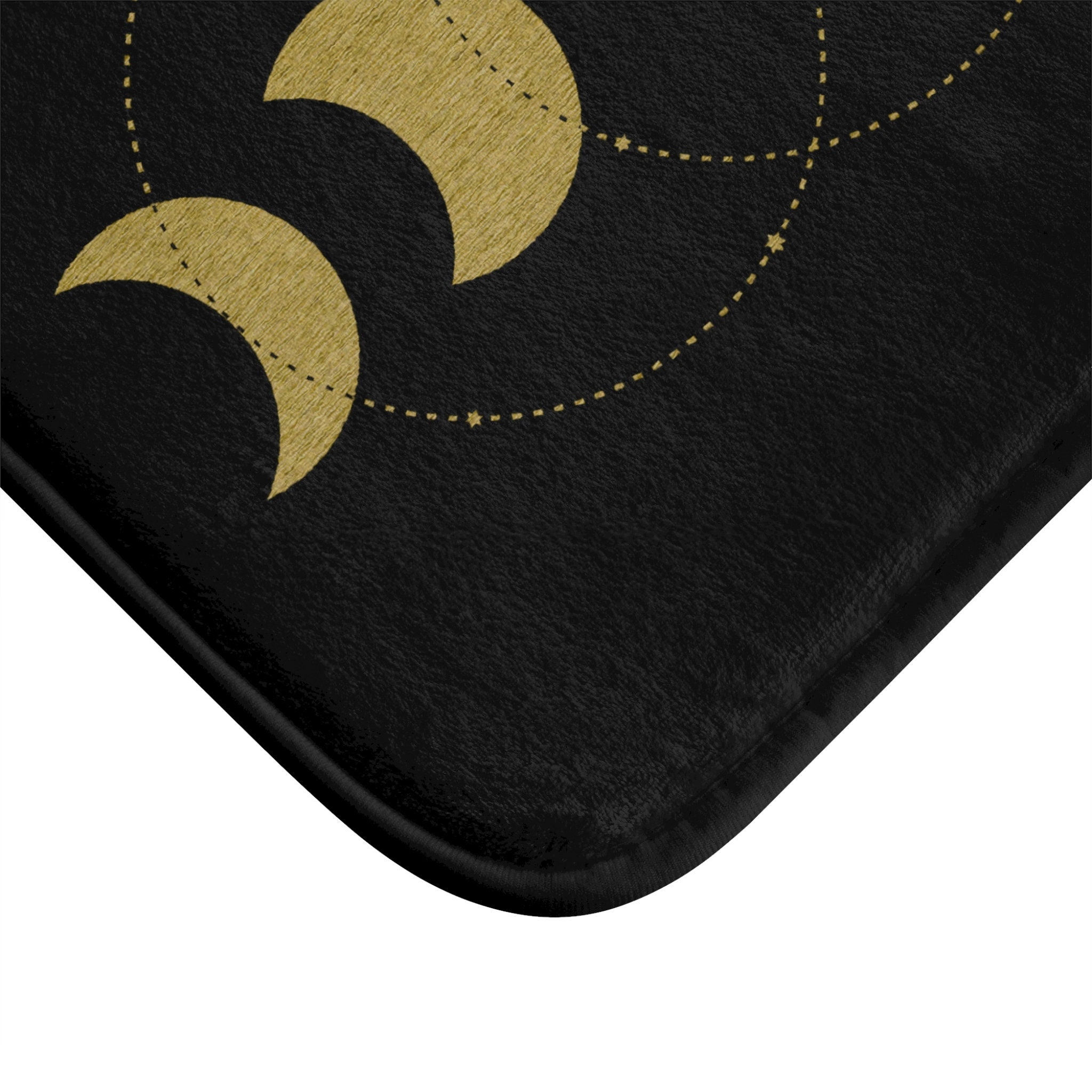 Moon Phase Bath Mat, Gold Moon Mat, Celestial Bath Mat, Celestial Moon ...
