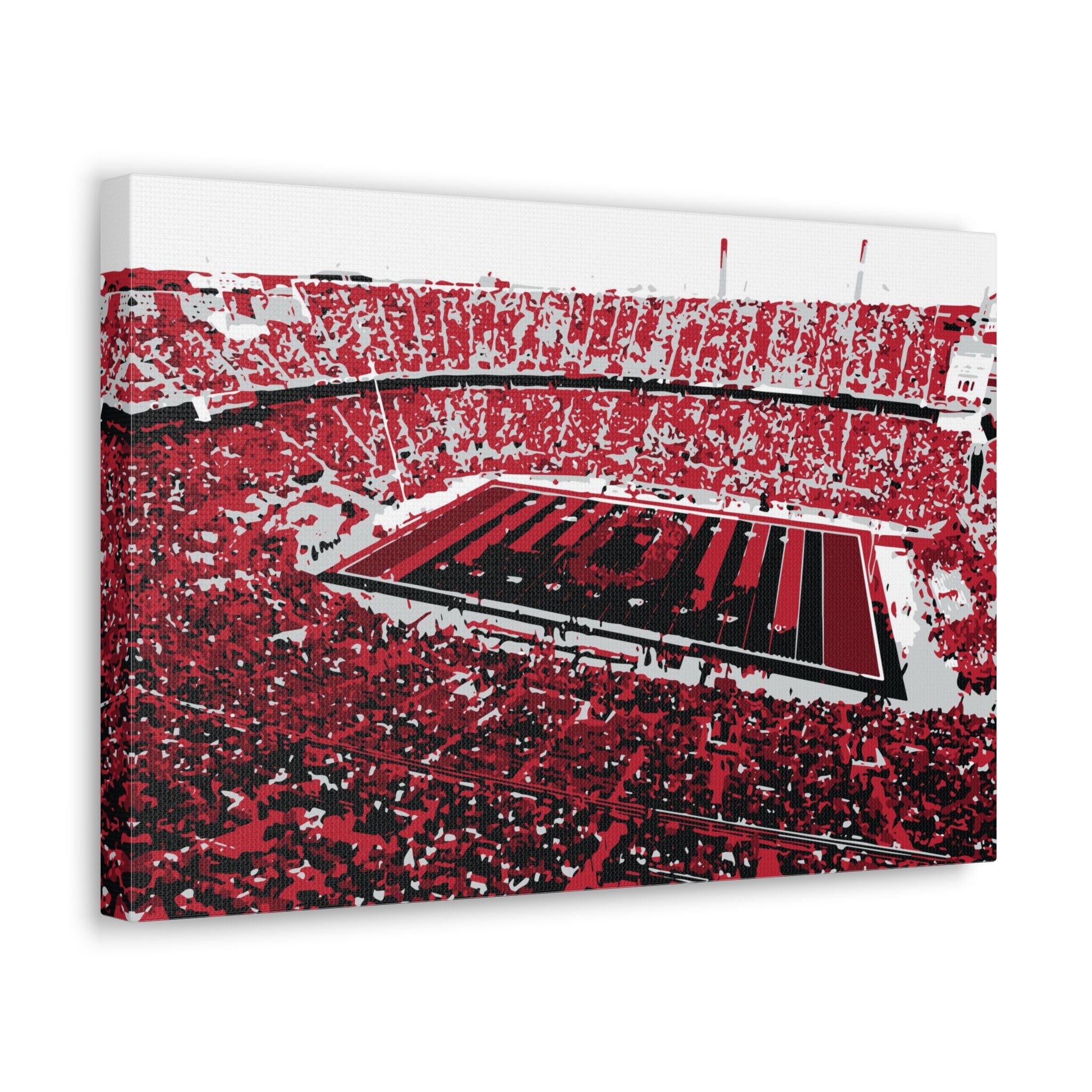 The Ohio State University Ohio Football Stadium Canvas Abstract Art ...