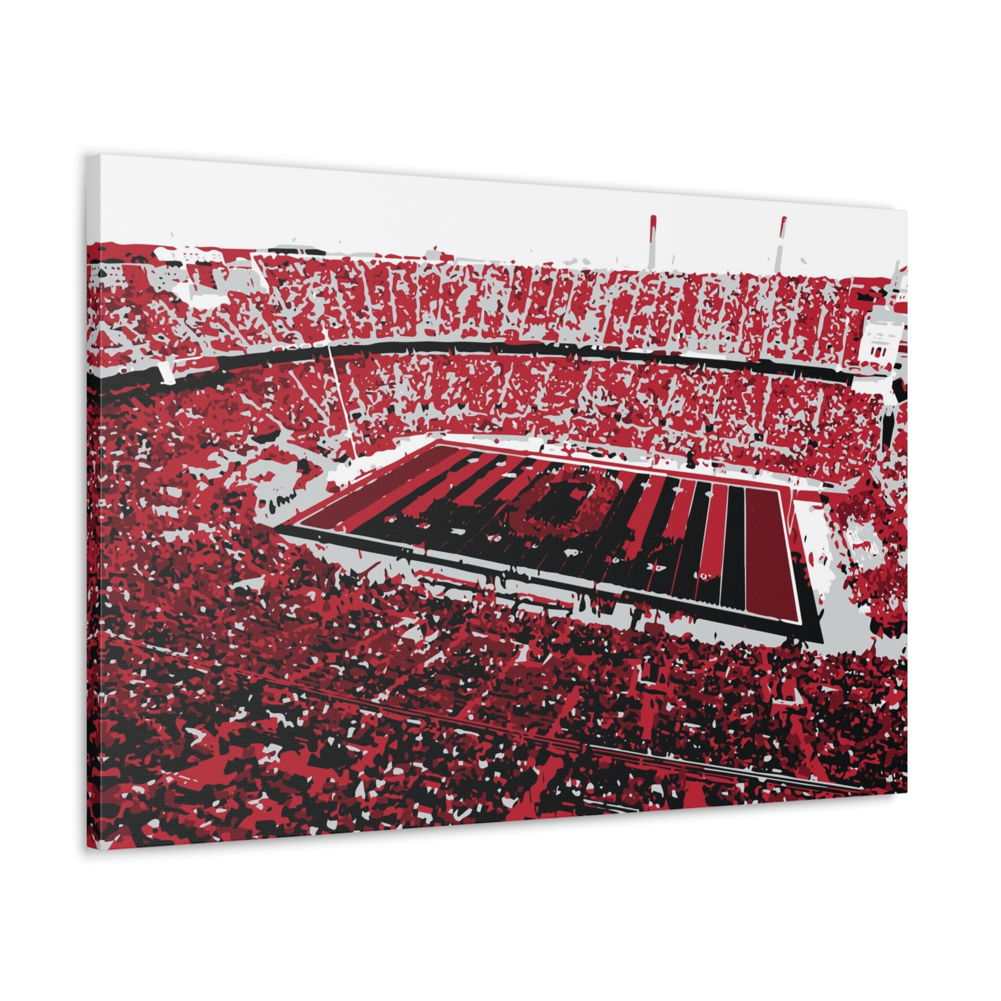 The Ohio State University Ohio Football Stadium Canvas Abstract Art ...