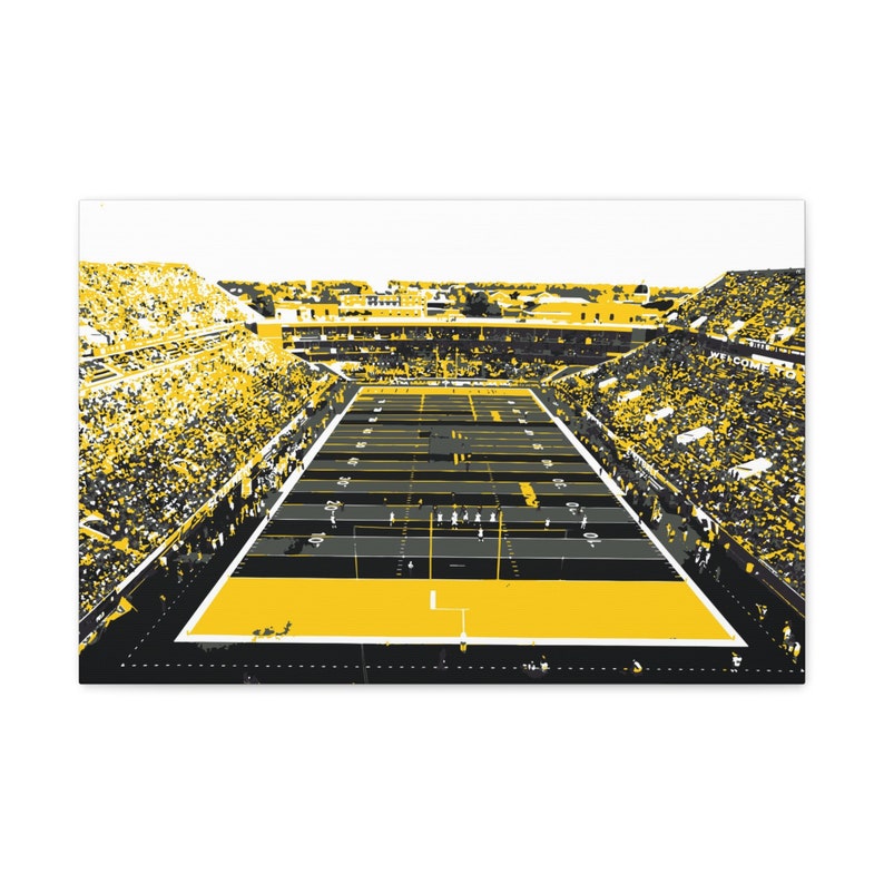University of Southern Mississippi USM Roberts Stadium Canvas Abstract ...