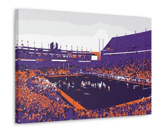 Pittsburgh University Acisure Football Stadium Canvas Abstract Art ...