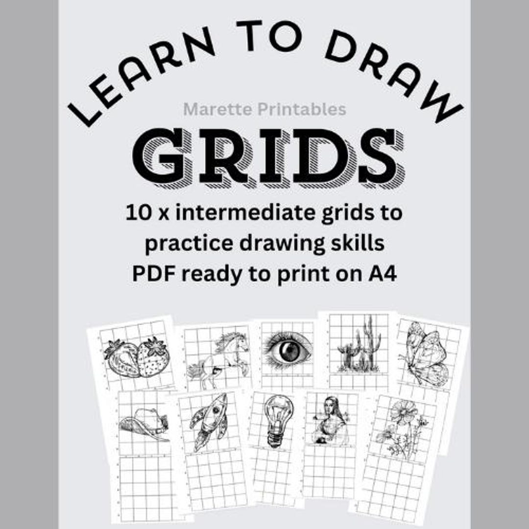 Learn to Draw Grids Intermediate - Etsy