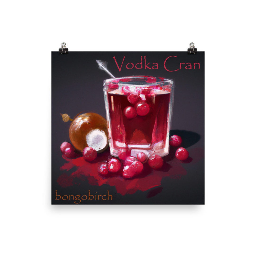 Vodka Cran Poster - Etsy