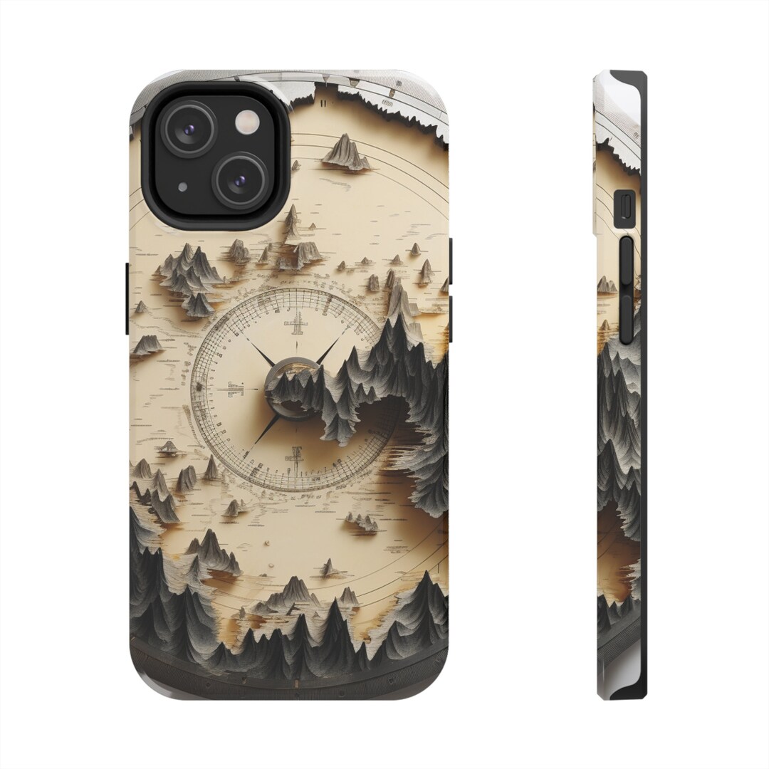 Map - Mountain Range - Ruler - Tough Phone Cases - Etsy