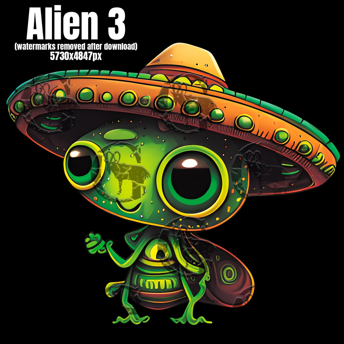 Cinco De Mayo Aliens SVG, Sombreros Svg, Sombrero Svg, 5 De Mayo SVG ...