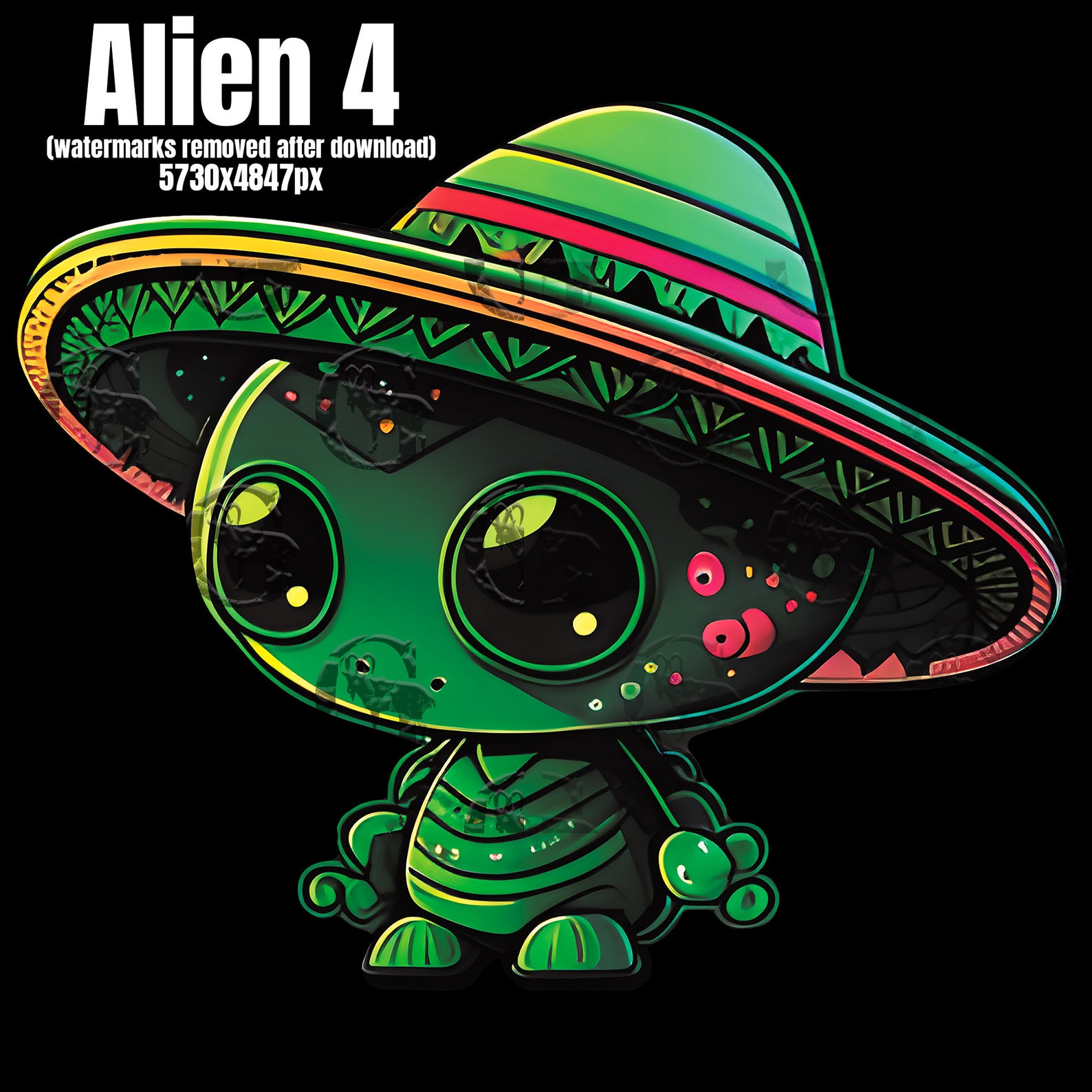 Cinco De Mayo Aliens SVG, Sombreros Svg, Sombrero Svg, 5 De Mayo SVG ...